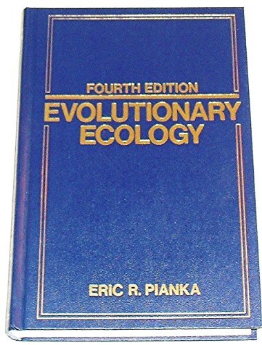 EVOLUTIONARY ECOLOGY By Eric R. Pianka - Hardcover **Mint Condition ...