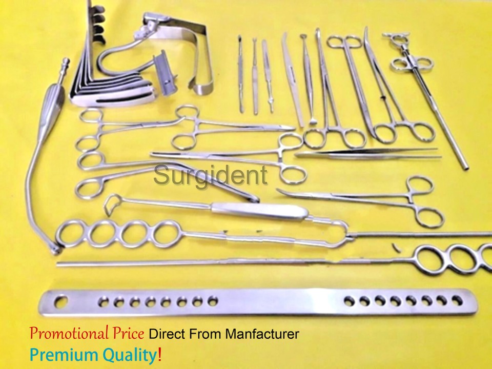 Tonsillectomy Set of 27 Pcs ENT Surgical Surgery Instruments Stainless ...