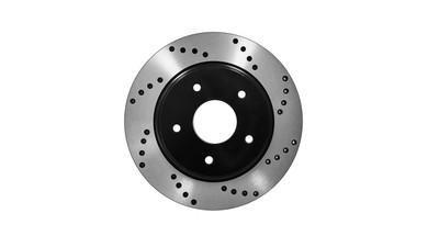 Front Duraplus ED Cross Drill Coat Brake Rotors w/ Ceramic Pads ED ...
