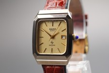 Near MINT Vintage RADO DiaStar 111.9523.3 Gold 25mm QZ Women's Watch ...