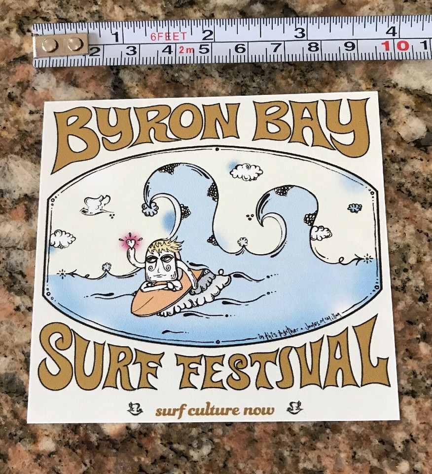 Byron Bay Surf Festival Sticker - Surfing Australia Waves Surf Culture ...