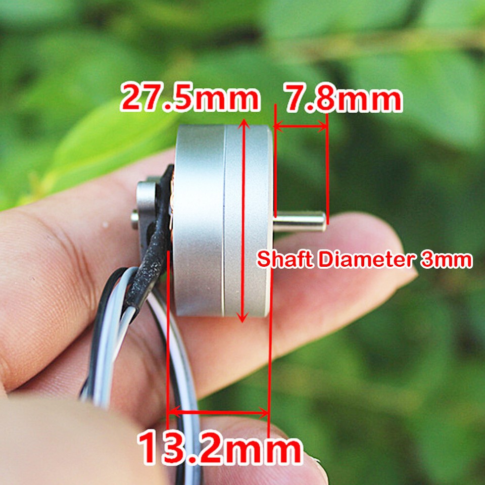 Mini 28mm Brushless Motor 3-phase Brushless Motor 1350KV RC Drone ...