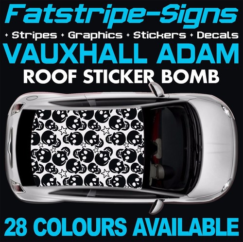 to fit VAUXHALL ADAM GRAPHICS STICKERS STRIPES DECALS OPEL TURBO ROCKS ...