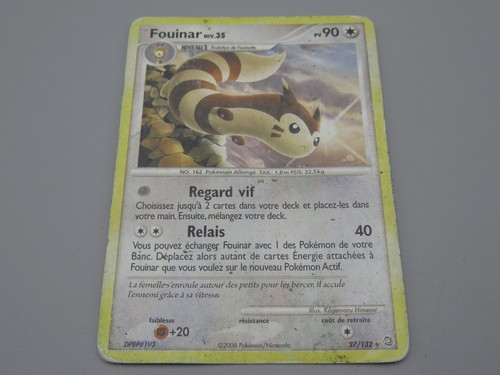 Pokemon Fouinar niv.35 - Niveau 1 - 27/132 Etoile - 2008 | eBay