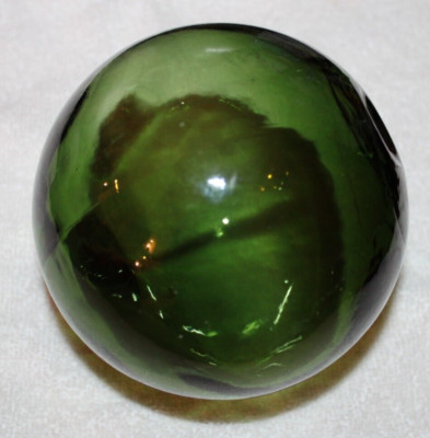 Handblown Green Glass Large Witch Ball Pontil float | eBay