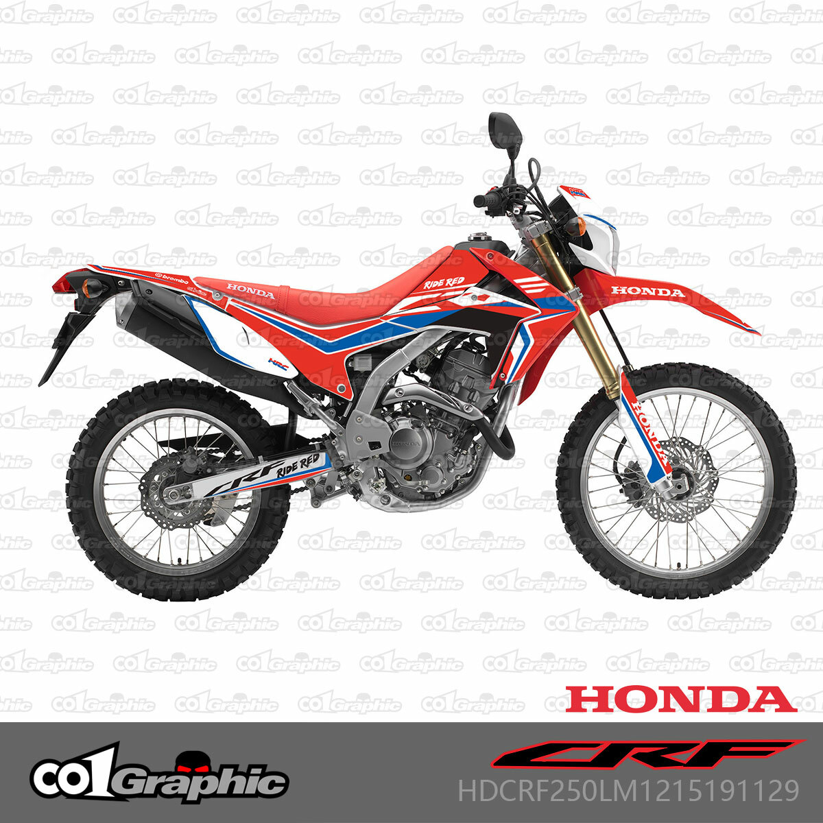 GRAPHICS DECALS STICKERS FULL KIT FOR HONDA CRF250L 2012-2020 CRF250M ...