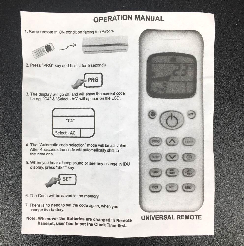 New OEM Universal Remote Control For VOLTAS AC Air Conditioner 8IN1 ...