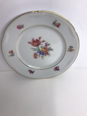 Zeh Scherzer Bavaria Germany US Zone Floral Minuet Bread Butter Plate ...