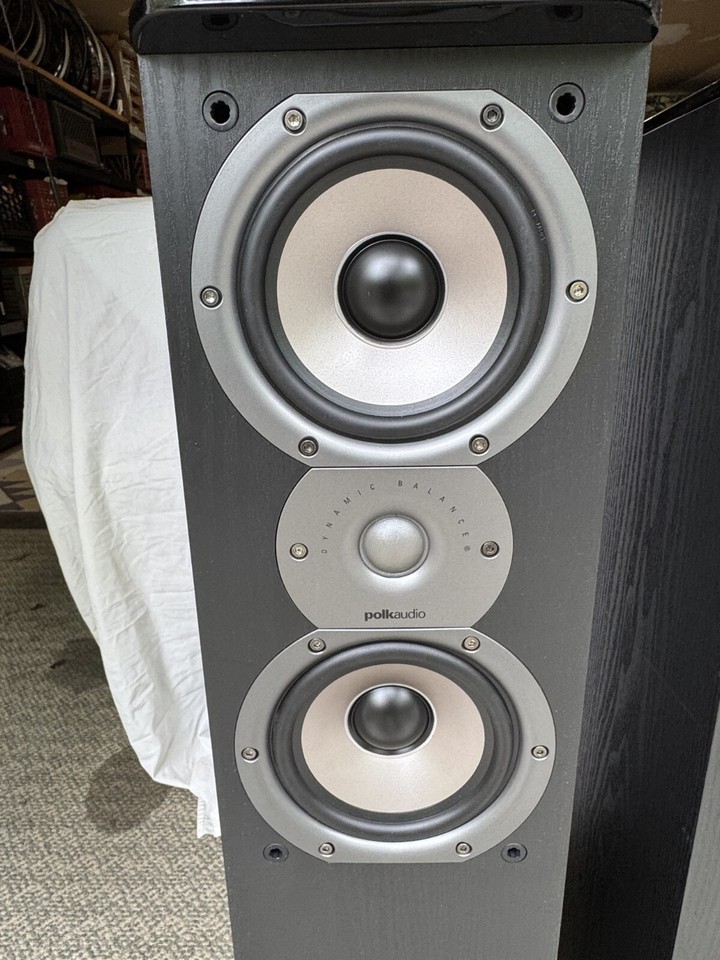 Polk Audio TSi300 3-Way Tower Speakers with Two 5-1/4" Drivers - Pair ...