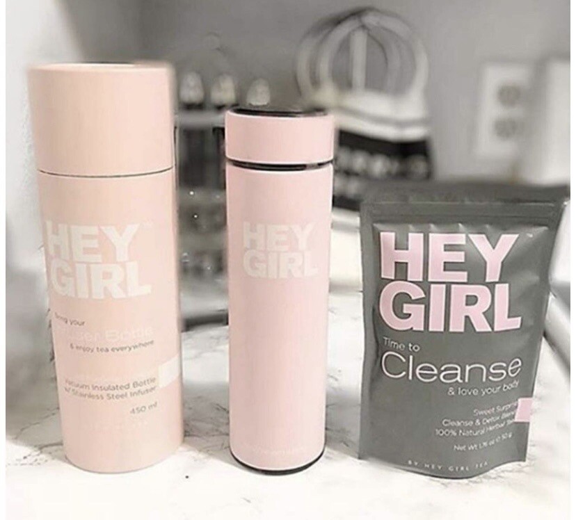 Hey Girl Tea Infuser Bottle - Travel Tea Tumbler Herbal Loose Leaf Tea ...