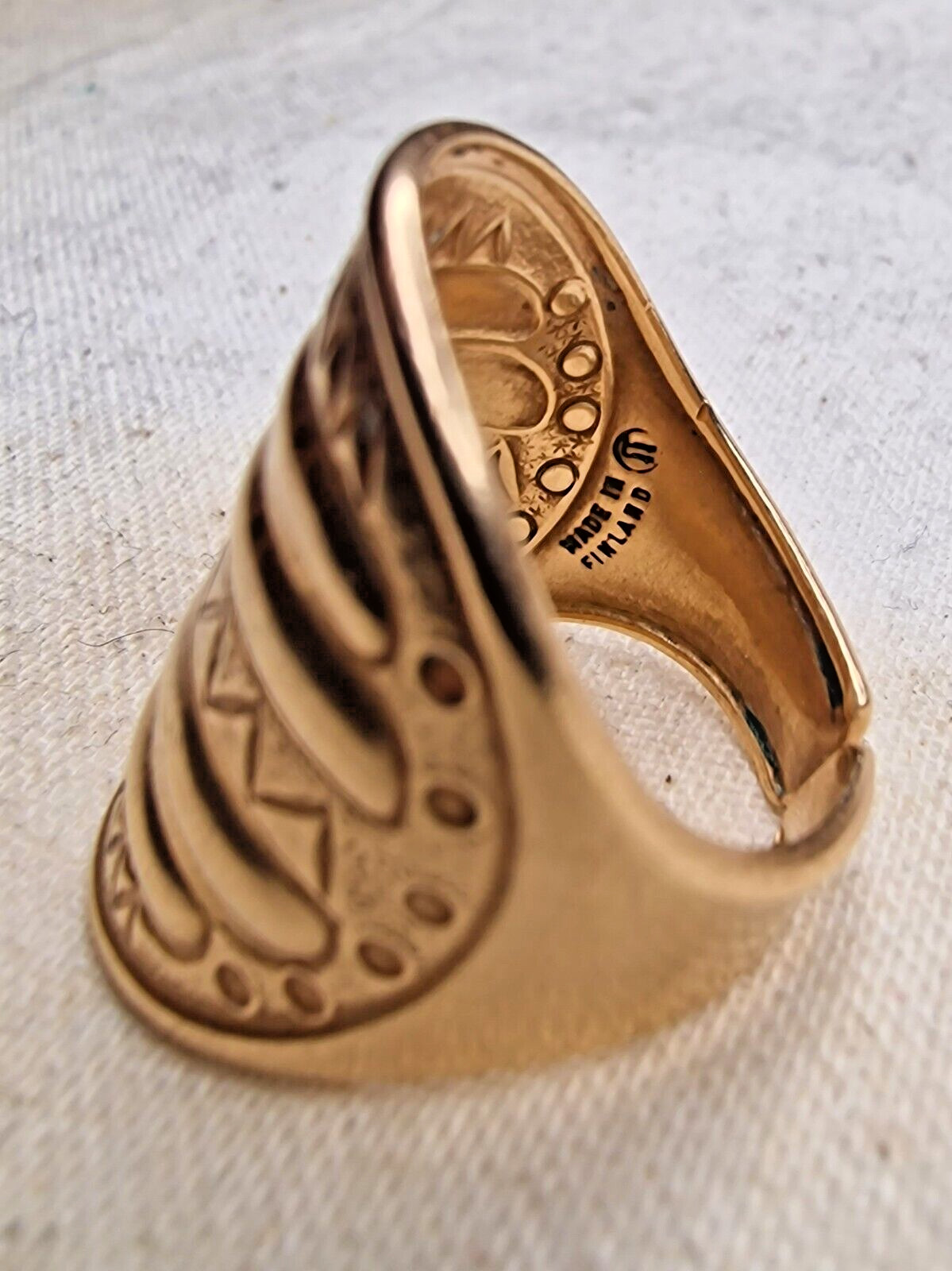 Kalevala Koru Finland Perniö bronze ring vintage Nord… - Gem