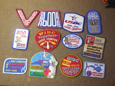 Vintage Lot of 12 Bowling Award Patches | eBay