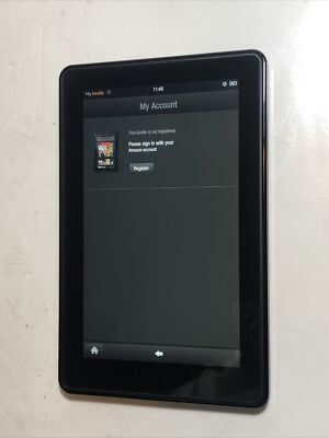 Amazon Kindle Fire D01400 Black Dual Core Wi-Fi 8 GB 7 in Tablet A1 | eBay