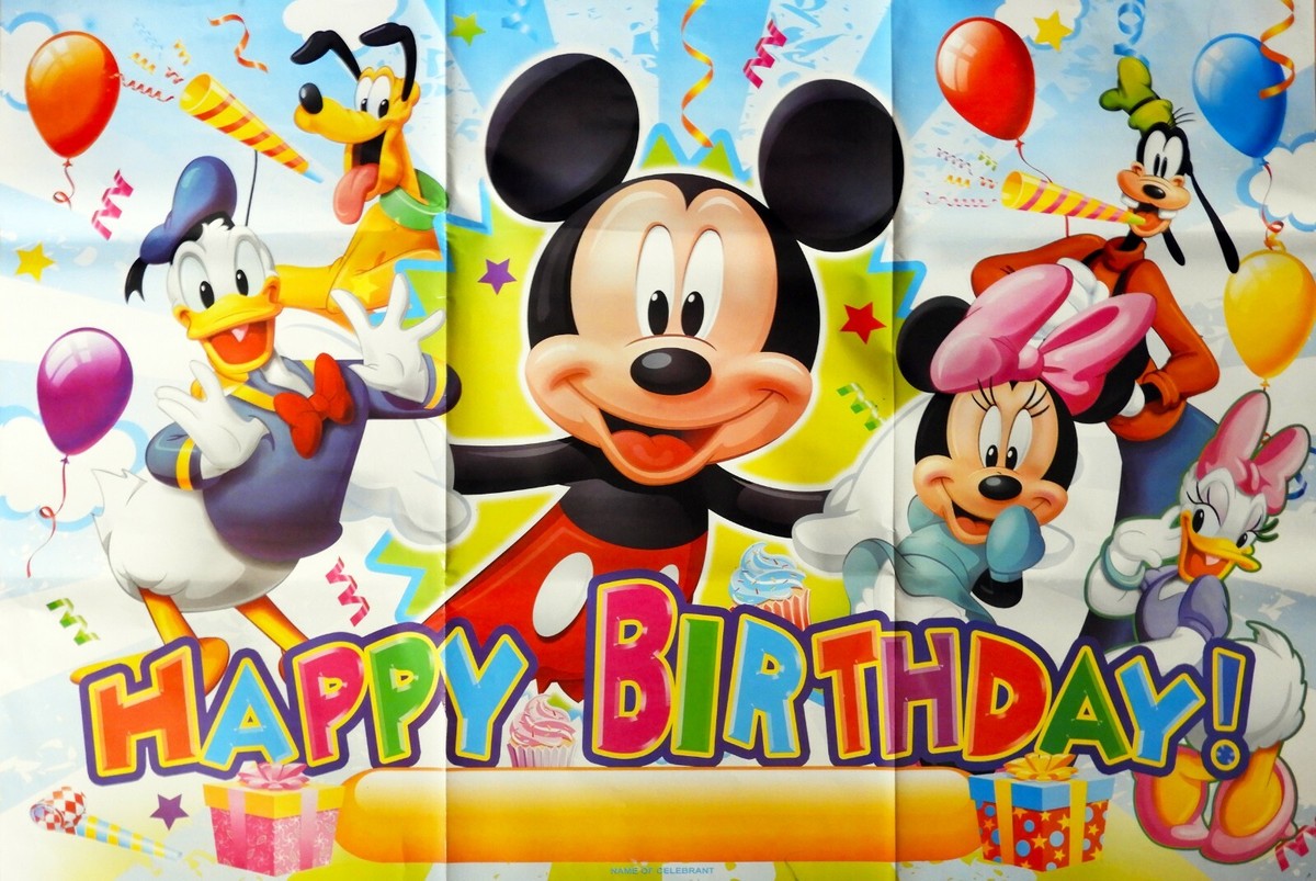 Happy Birthday Printable Mickey Mouse Printable Mickey Mouse Clubhouse