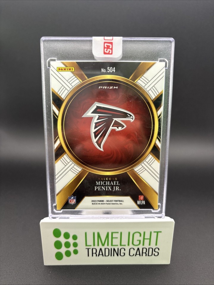2023 Panini Select XRC MICHAEL PENIX JR Falcons RC Rookie Encased Prizm ...