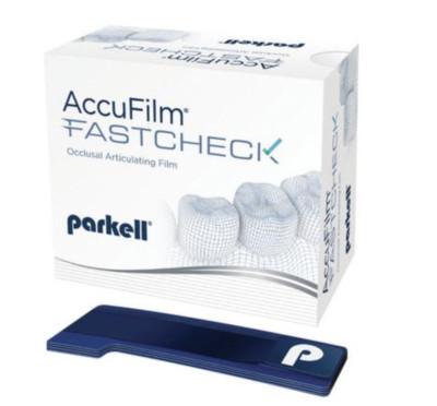 AccuFilm FastCheck Double-Sided Occlusal Articulating Film Strips 100 ...