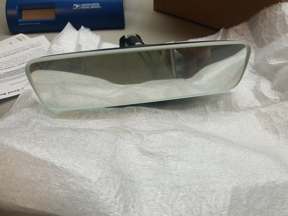 FACTORY OEM NISSAN FRAMLESS AUTO DIM REAR VIEW MIRROR HOMELINK 999L1 ...