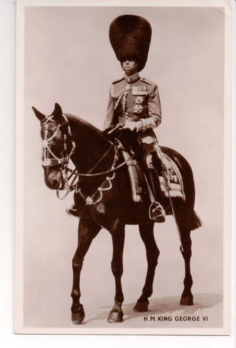 Vintage Postcard King George VI Horseback Military Uniform | eBay