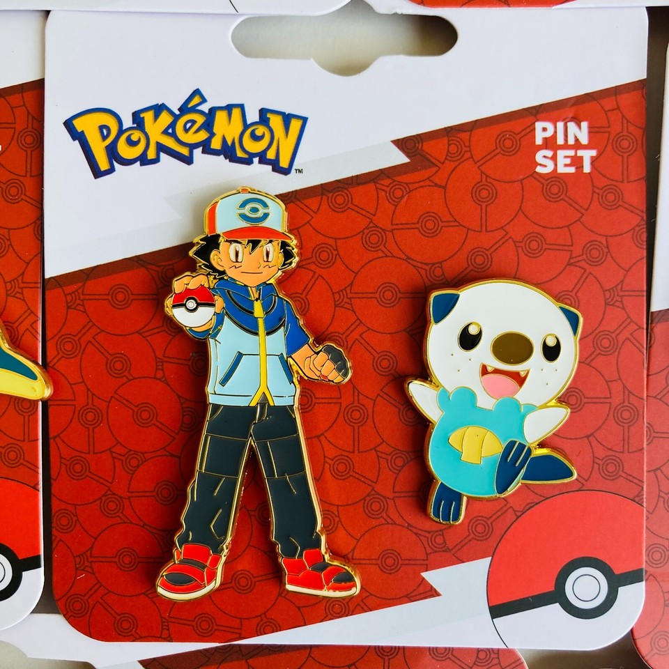 Pokemon Pins Set: 12 Characters: Ash, Pikachu, Squirtle, Charizard ...