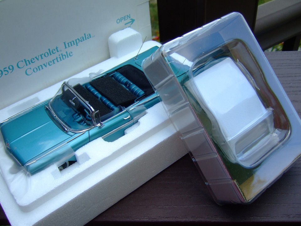Danbury Mint 1/24th Scale 1959 Chevy Impala Convertible--BOX-EXCELLENT ...