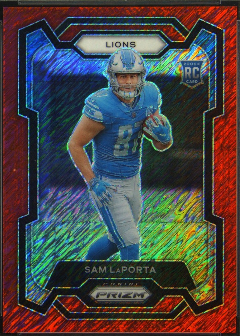 2023 Panini Prizm - Rookies Sam LaPorta #332 Red Shimmer Prizm /35 (RC ...