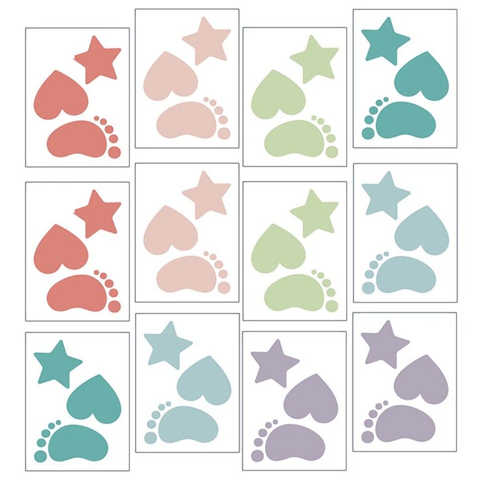 12 Sheets Bathroom Anti Skid Safety Sticker Adhesive Bathtub Floor ...