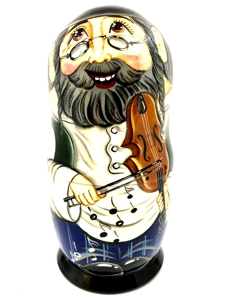 FIDDLER ON THE ROOFMatryoshka Russian Wooden Nesting Doll 5pc | eBay