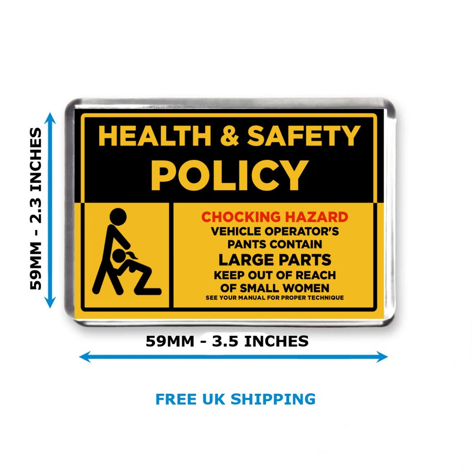 Funny Hazards - Fridge Magnet - Exclusively By Mashed Designs | eBay UK