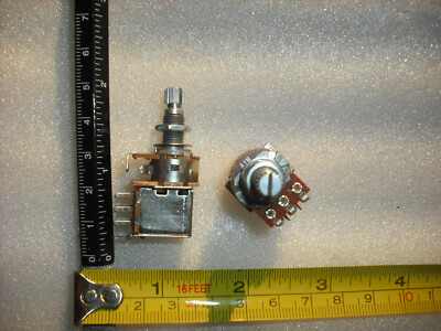 A1M 1M ohm log meg push/pull pot switch AOR bass amp audio taper 6mm ...