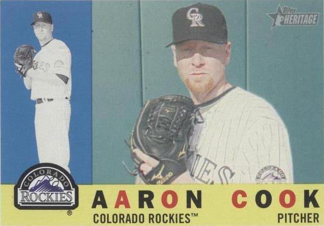 2009 Topps Heritage - Aaron Cook #298 for sale online | eBay