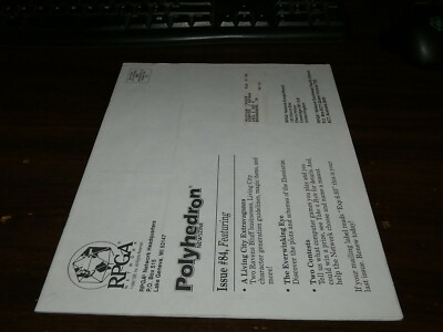TSR: RPGA: Polyhedron Newszine Issue #84 with mailer | eBay