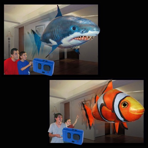 Air Swimmers NEW RC Remote Control Flying CLOWNFISH Toy Kids Gift ...