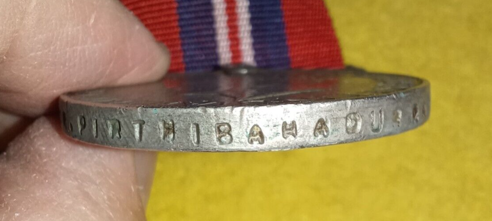 War Medal WW2 - Named to a Subadar, 7th Gurkha Rifles, Nepalese | eBay