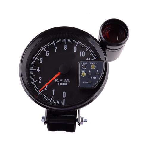 Universal 5" Inch Black 11K Prm Tachometer Speedometer 7 Color Gauge ...