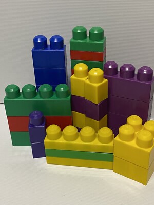 Mega Bloks Building Blocks Bundle #3 Of 4 Lots Pieces Multi Coloured | eBay
