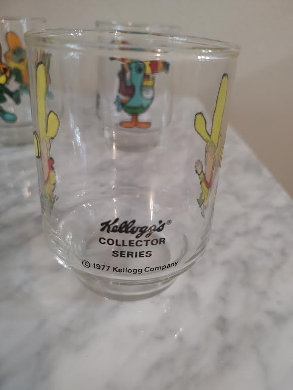Kellogg's Vintage Collector Glasses Complete Set of 6 1977 | eBay