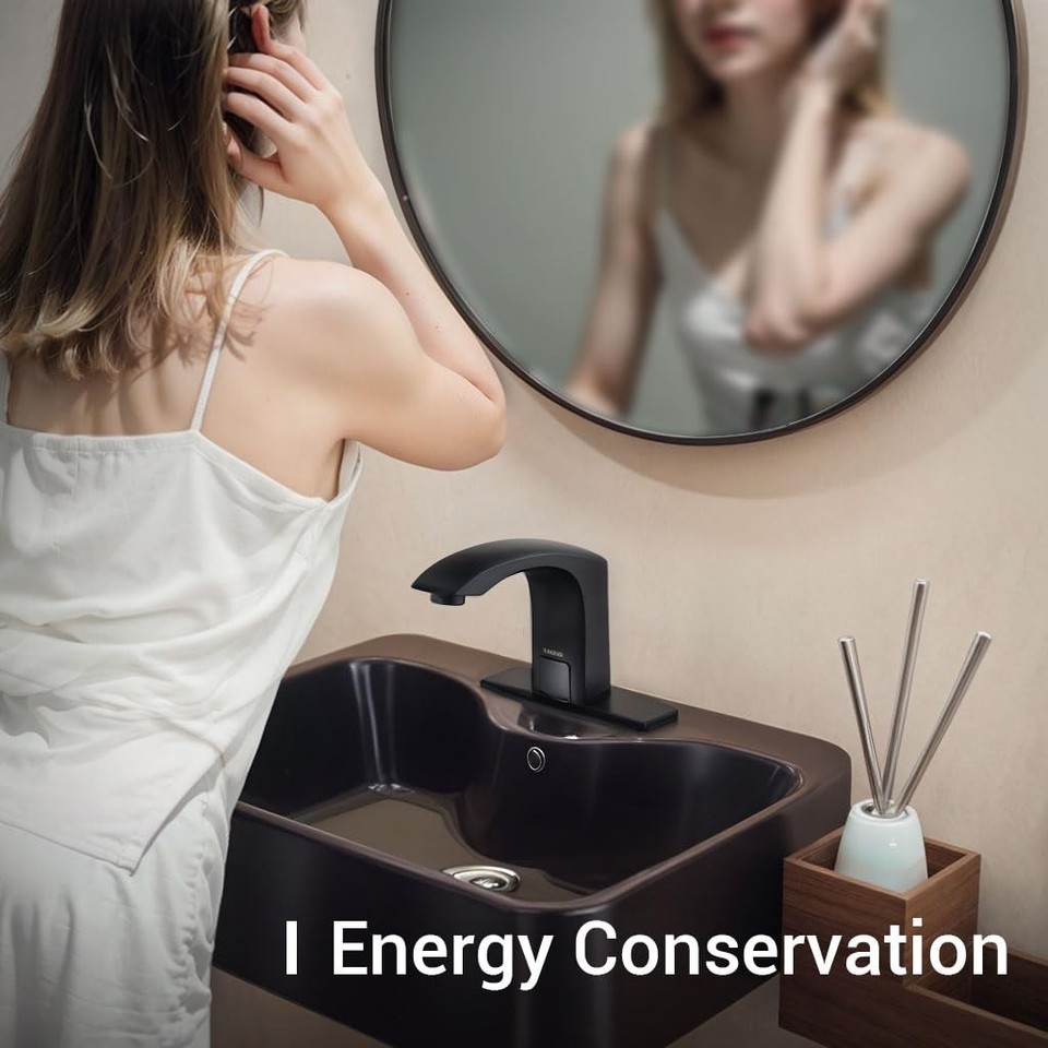 Automatic Sensor Touchless Bathroom Sink Faucet Black 6.5*7.2*5.9, | eBay