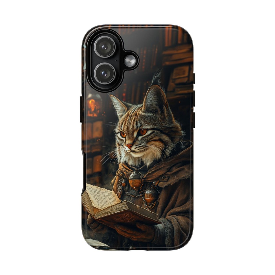 For iPhone / Galaxy / Pixel | Lynx Cat Spell Caster Wizard Phone Case ...