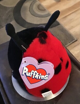 Vintage (1998) Swibco Puffkins Dottie the Ladybug Plush. Mint Condition ...
