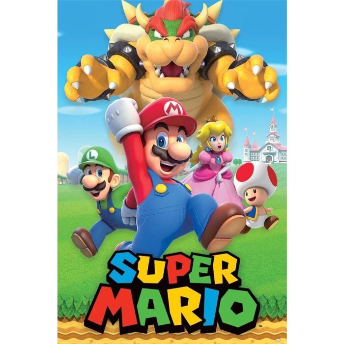 Super Mario - Personaggio Collage Poster 24x36 - 161484 | eBay