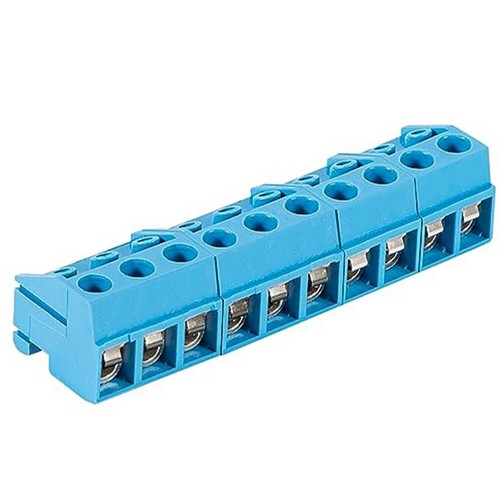 Terminal de câblage bleu classé 20A/300V amples points de connexion 5 0 ...