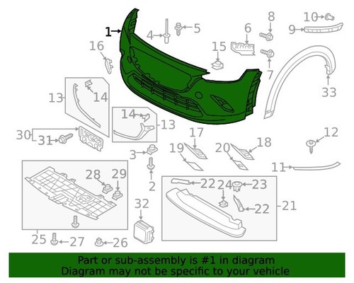 NEW OEM Mazda Front Bumper Cover DL8D50031BBB Mazda CX-3 2019-2021 | eBay