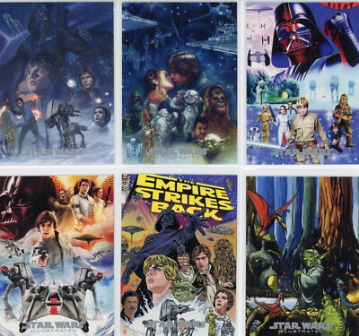 2015 Topps Star Wars Illustrated ESB COMPLETE 10-Card MOVIE POSTER ...