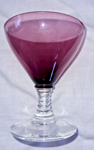 SUPERB BRYCE AMETHYST CRYSTAL STEM GLASS #857 4" Tall | eBay