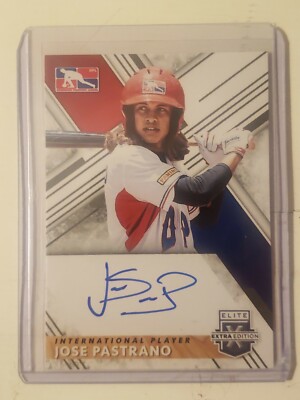 2019 Panini Elite Extra Edition JOSE PASTRANO prospect auto-Oakland A's ...