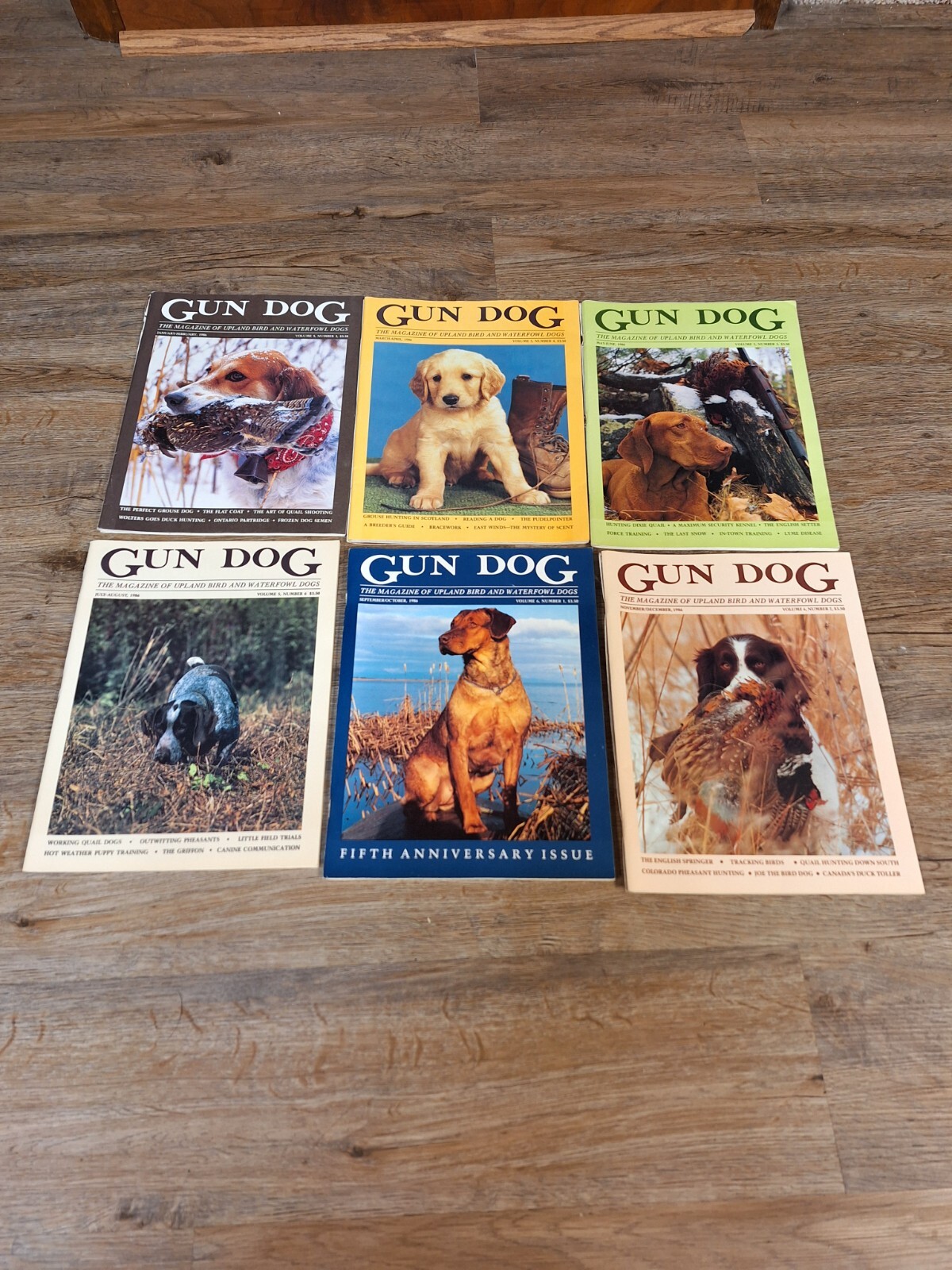 1986 Full Year Gun Dog Magazine The Magazine Of Upland Bird And ...