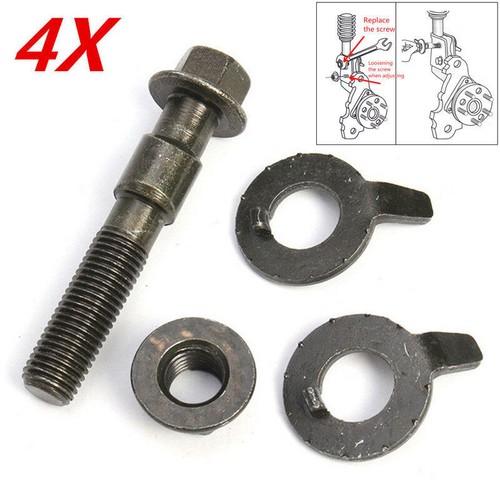 Steel 4 Wheel Alignment Adjustable Camber Bolts 10.9 Intensity 4PCS US ...
