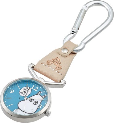 Moomin pocket watch analog bag charm blue | eBay