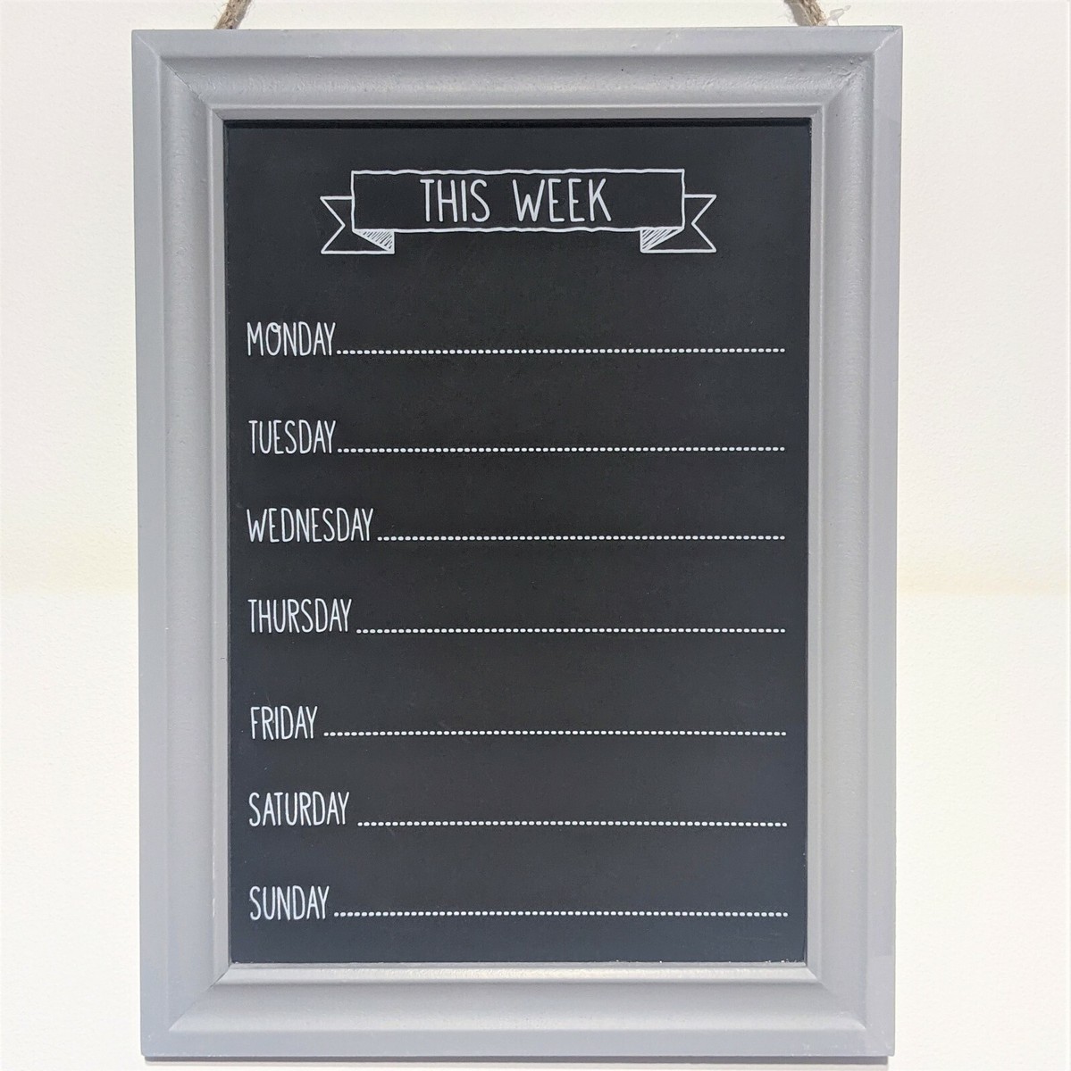 Weekly Menu Chalkboard
