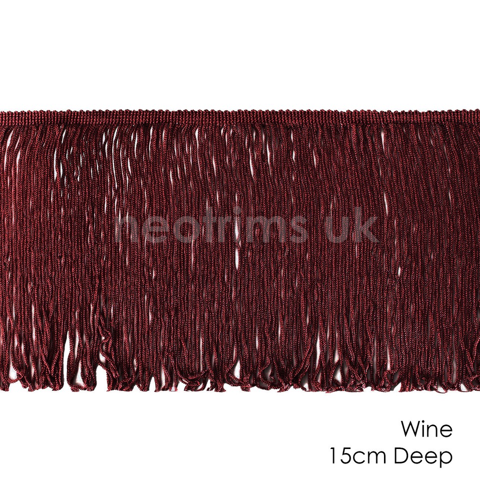 Silky Dress Loop Fringe 15cms Deep Fringing Chainette Trim Curtain,Home ...